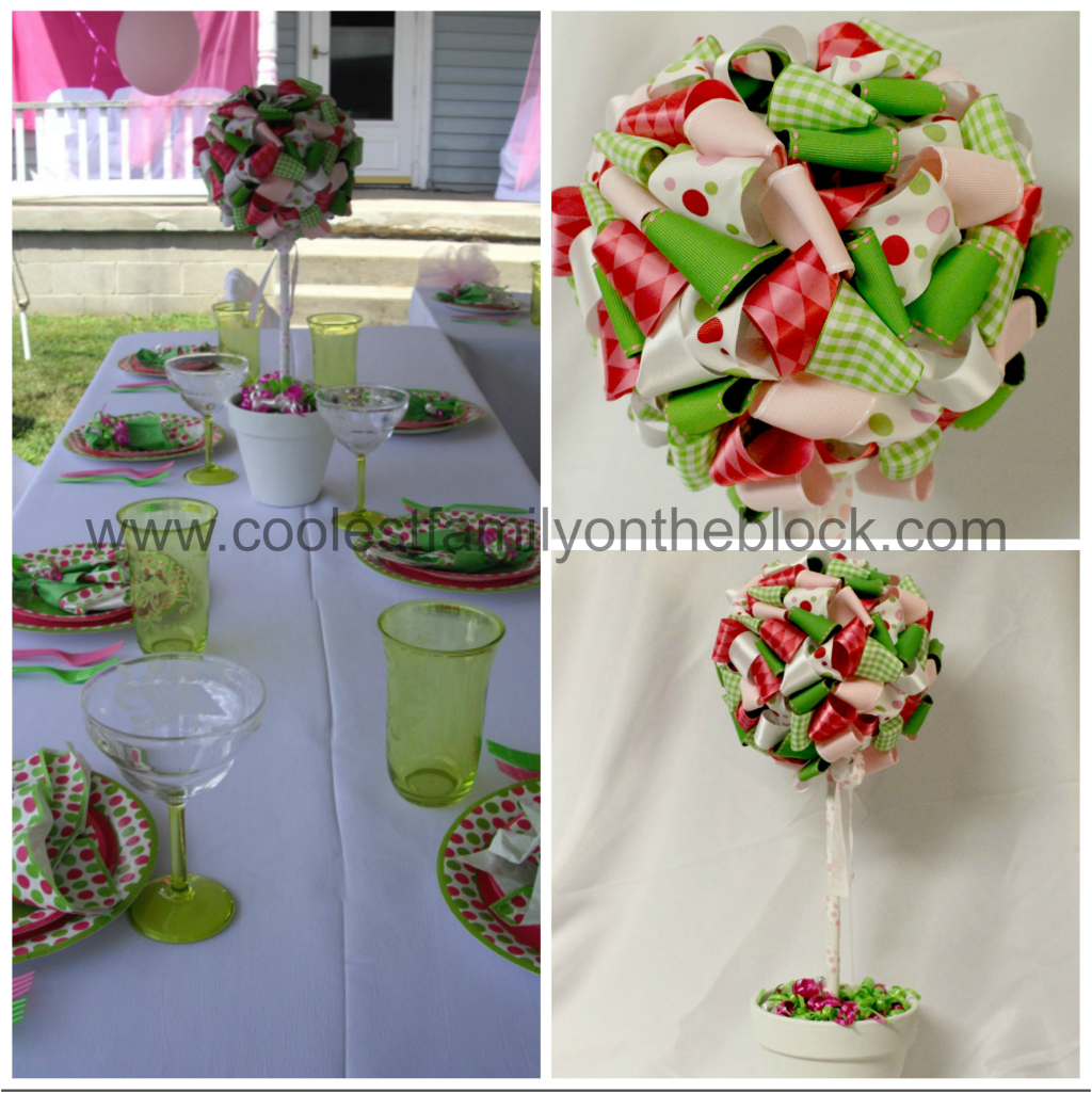 Ribbon Topiary Video Tutorial (Centerpiece) | Fun and Dysfunction