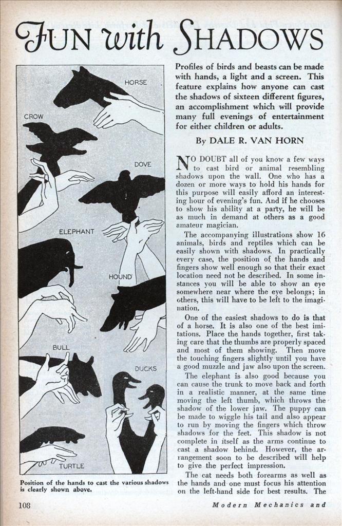 How to Make Shadow Puppets (Links) | Fun and Dysfunction